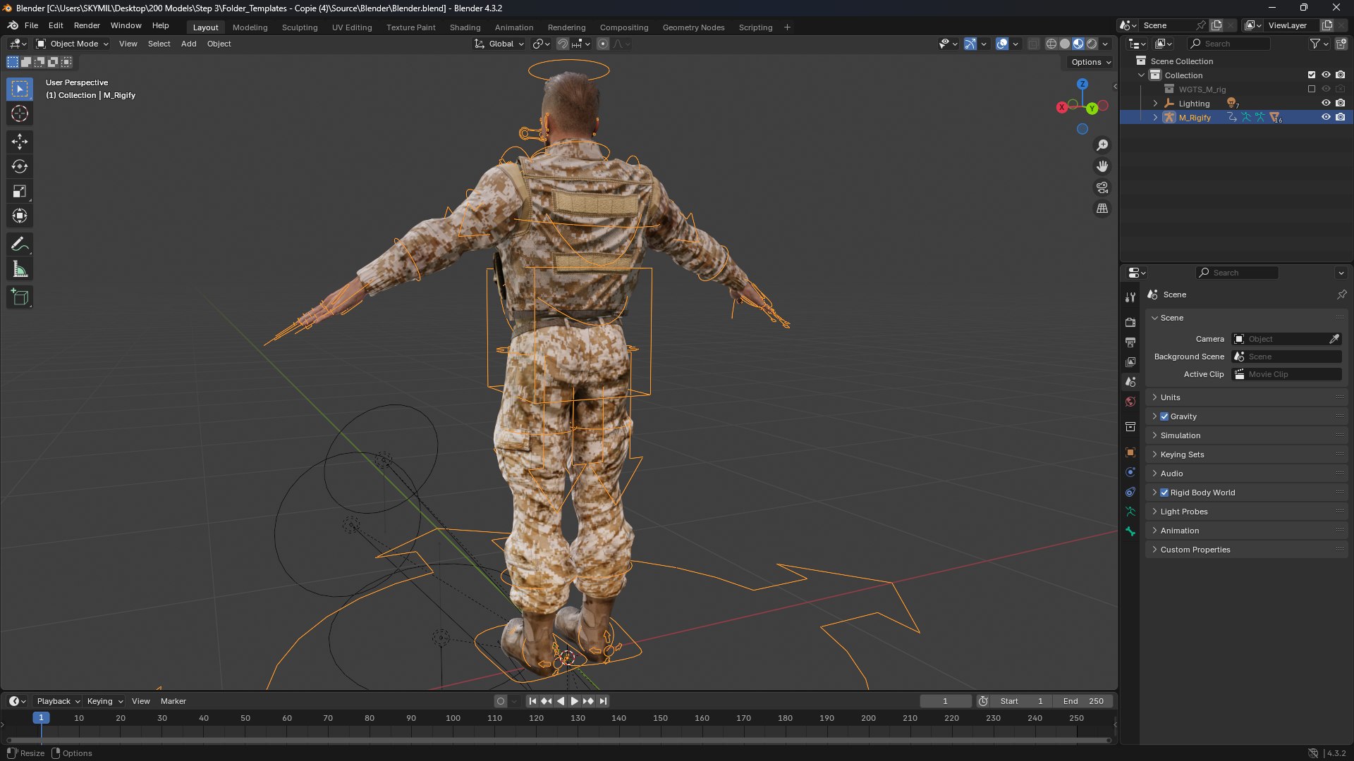 Realistic Military Soldier Character Rigged 3D Model Tactical Army 3D ...