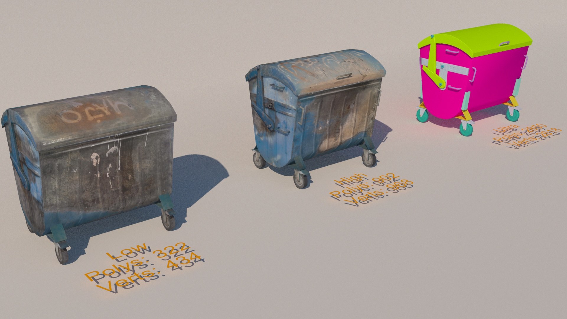 Garbage 3D Model - TurboSquid 1312343