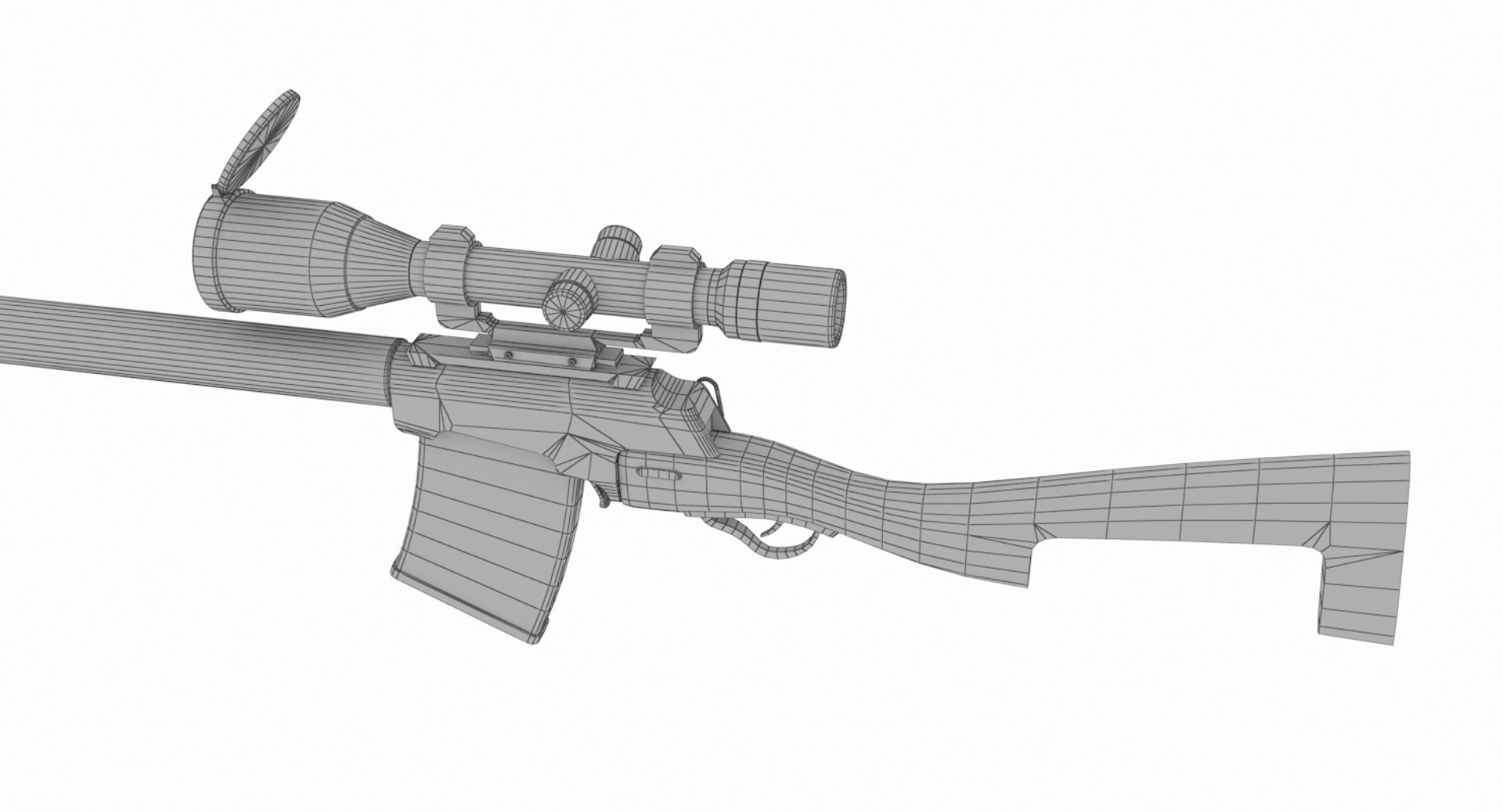 3D Rifle Scope - TurboSquid 1365933