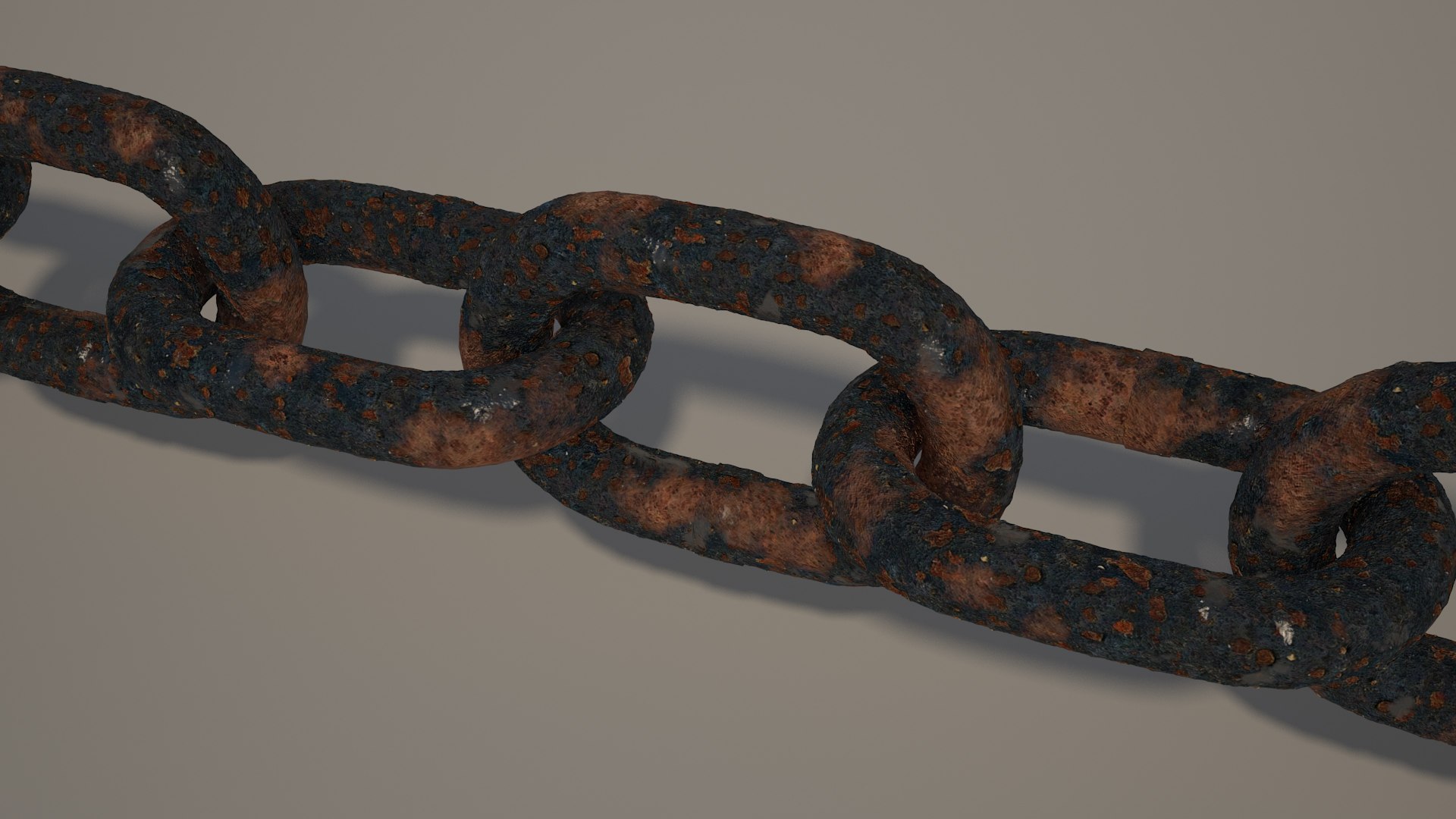 chain rusted metal 3d max