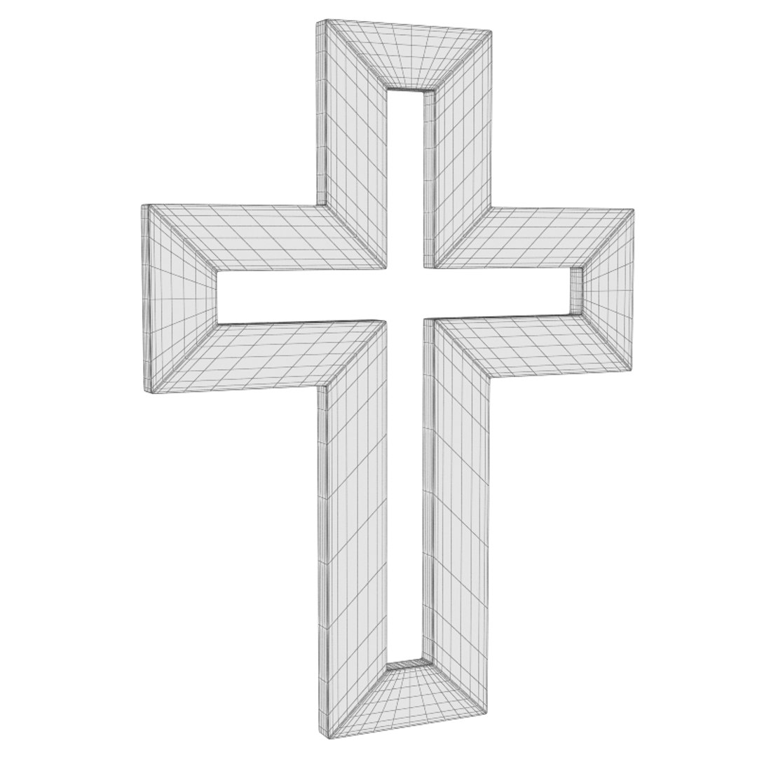 3d Model Cross