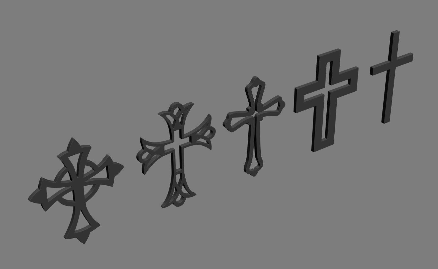 3d Model Cross