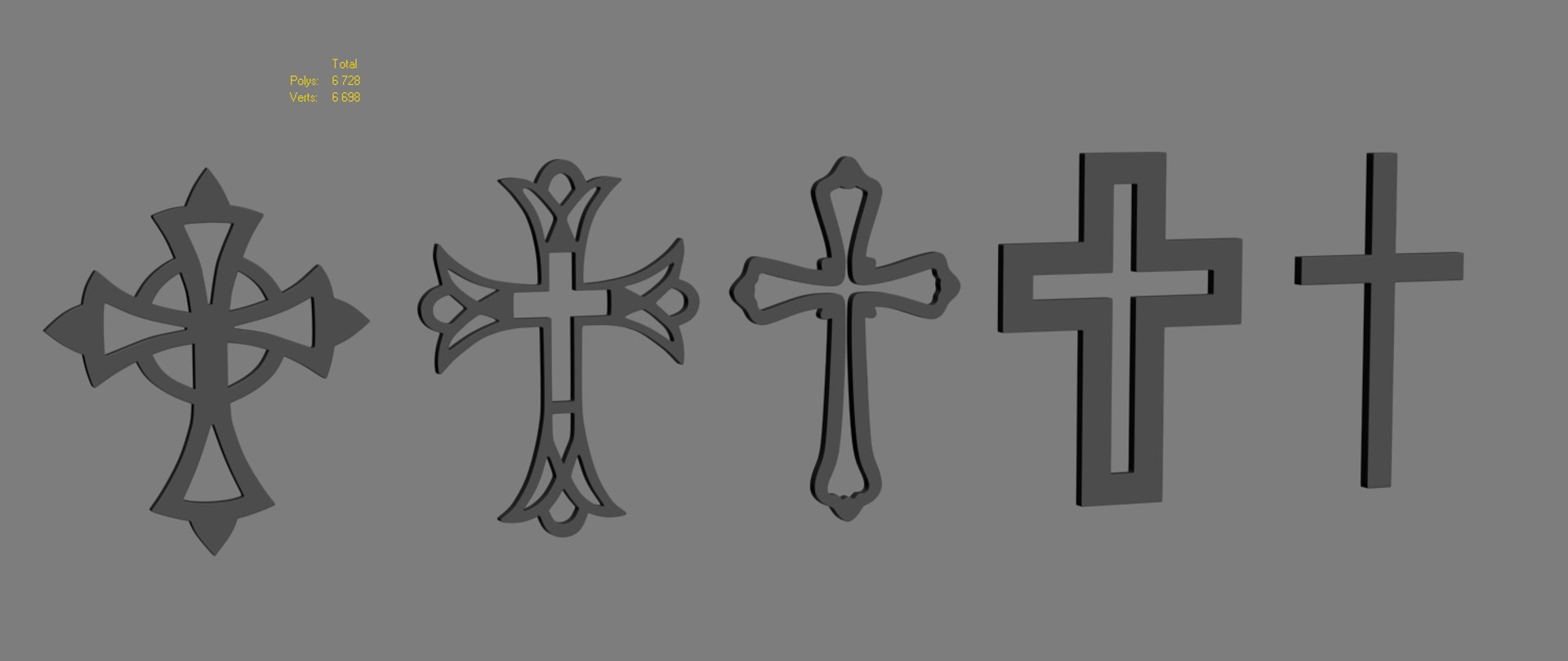 3d Model Cross