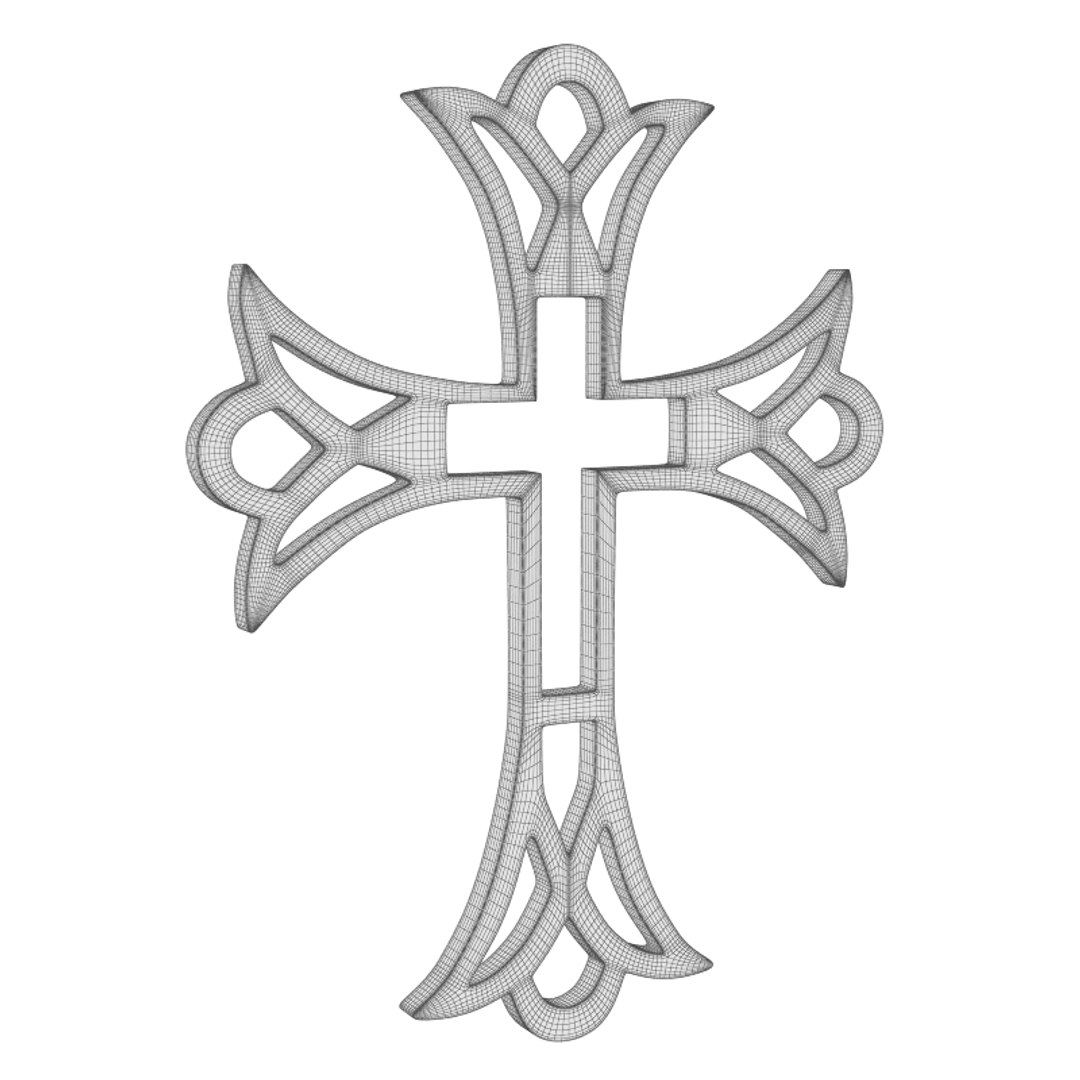 3d Model Cross
