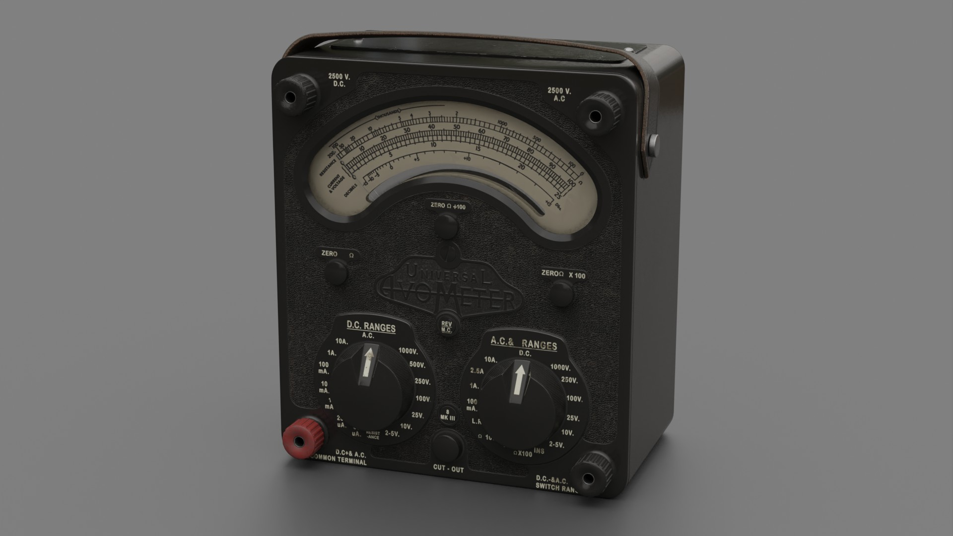 3D AVO Model 8 MKII Multimeter PBR - TurboSquid 2267176