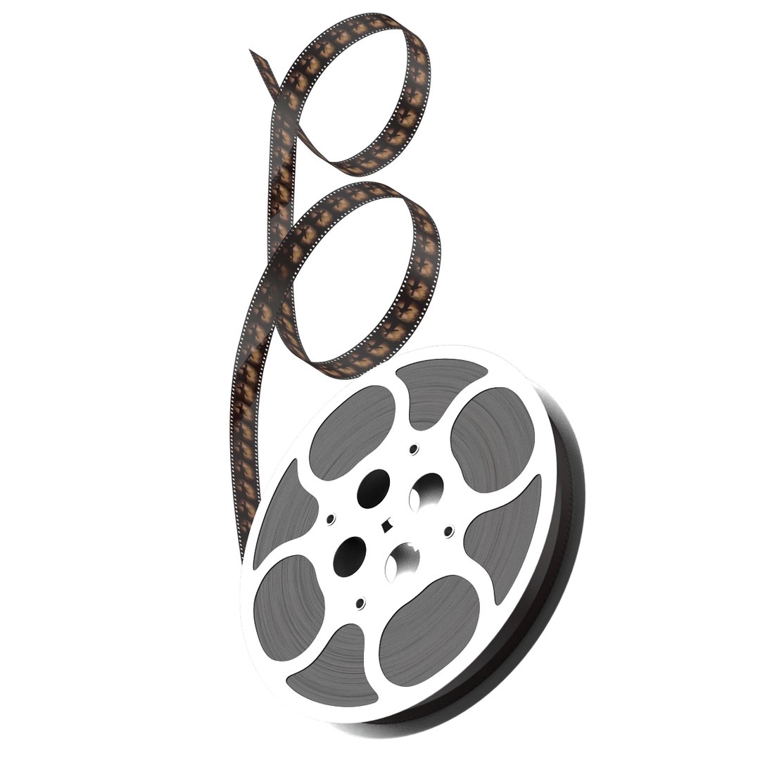 3ds max video film reel set