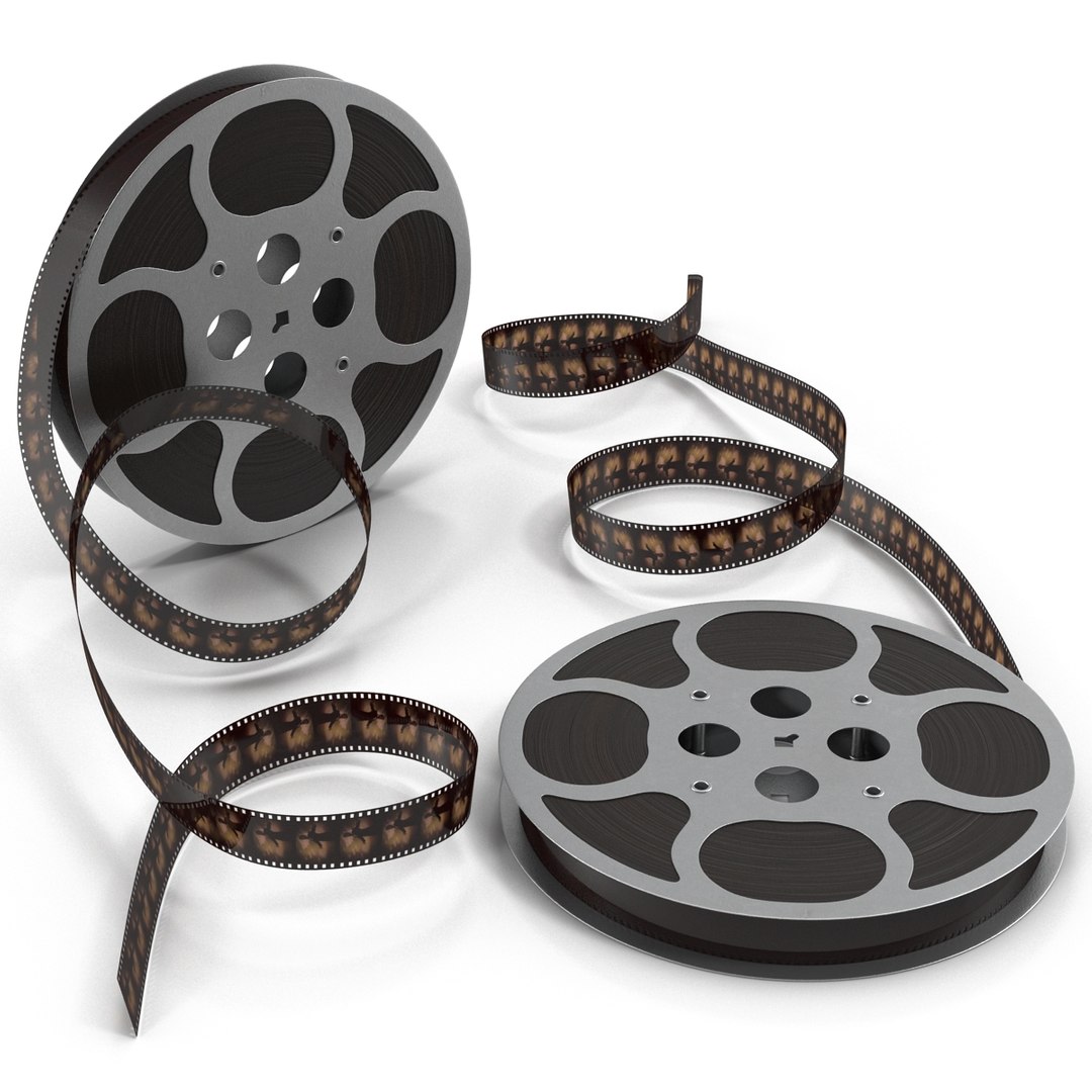 3ds max video film reel set