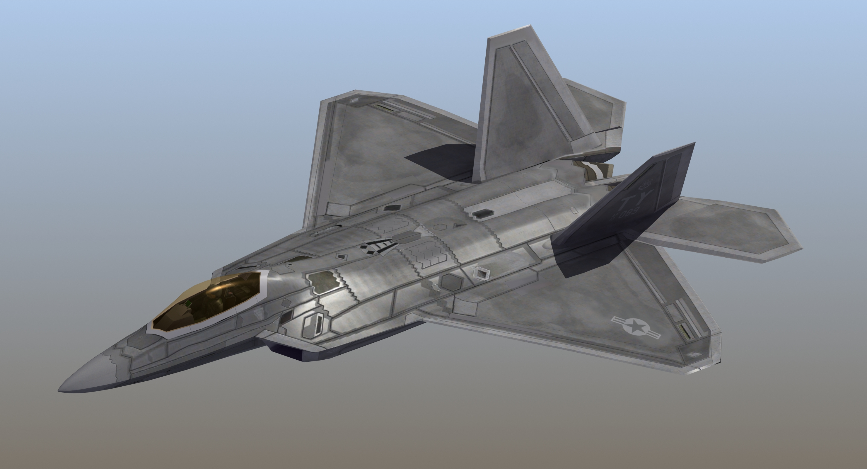 F-22猛禽游戏3D模型 - TurboSquid 1259213
