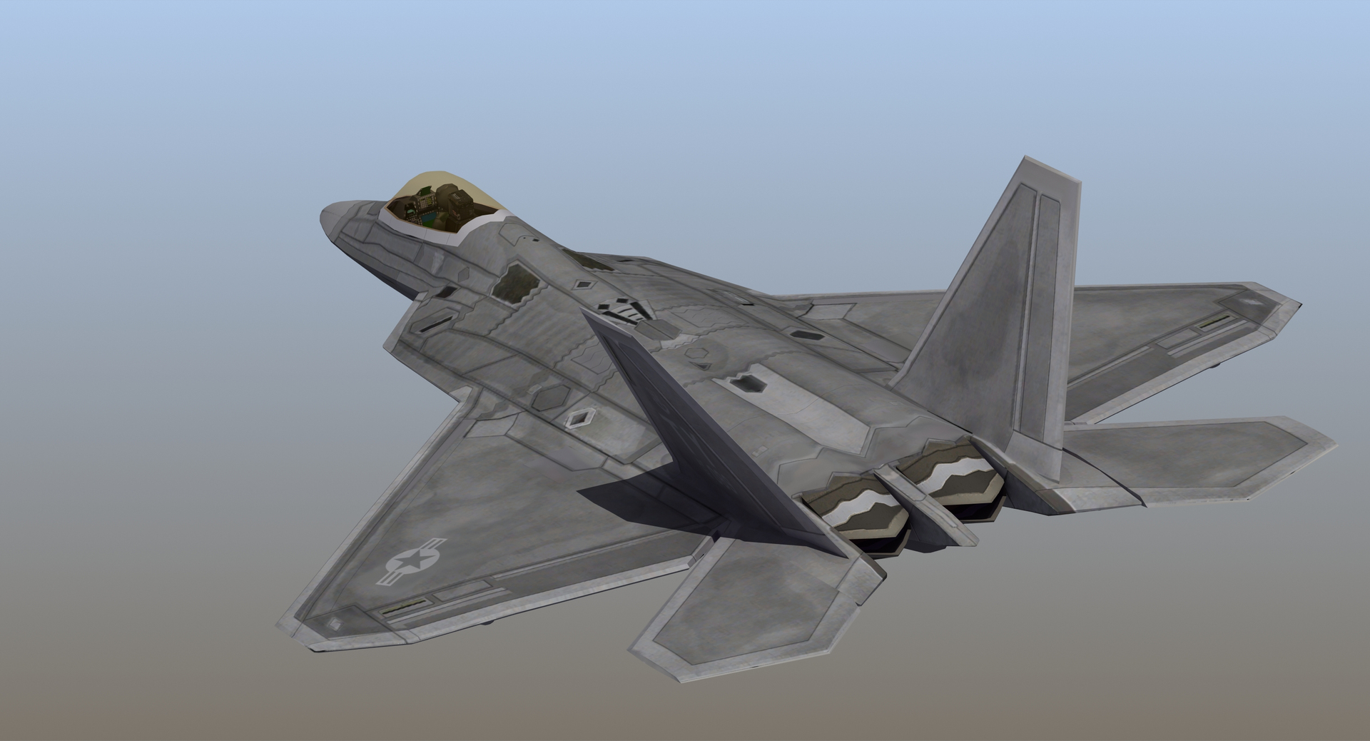 modelo 3d F-22 Raptor Game - TurboSquid 1259213