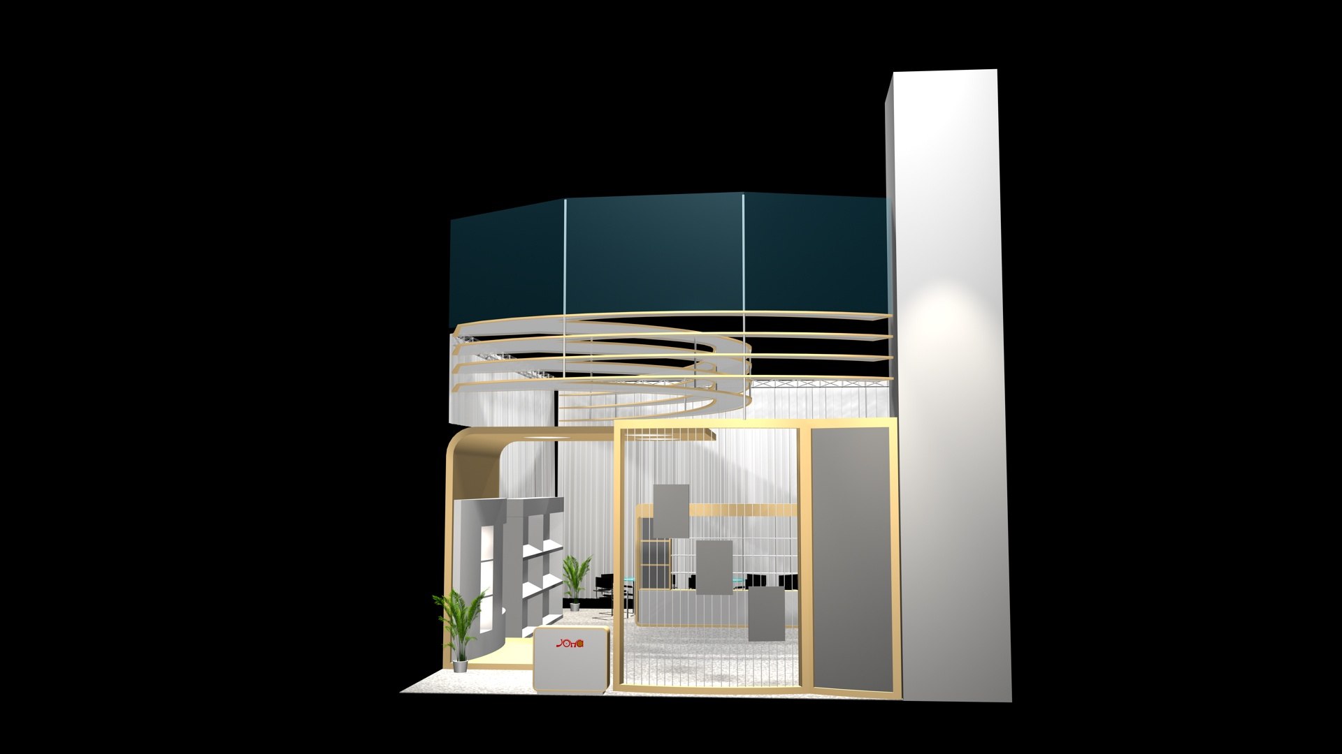 3D One Side Open Stand - TurboSquid 1991457