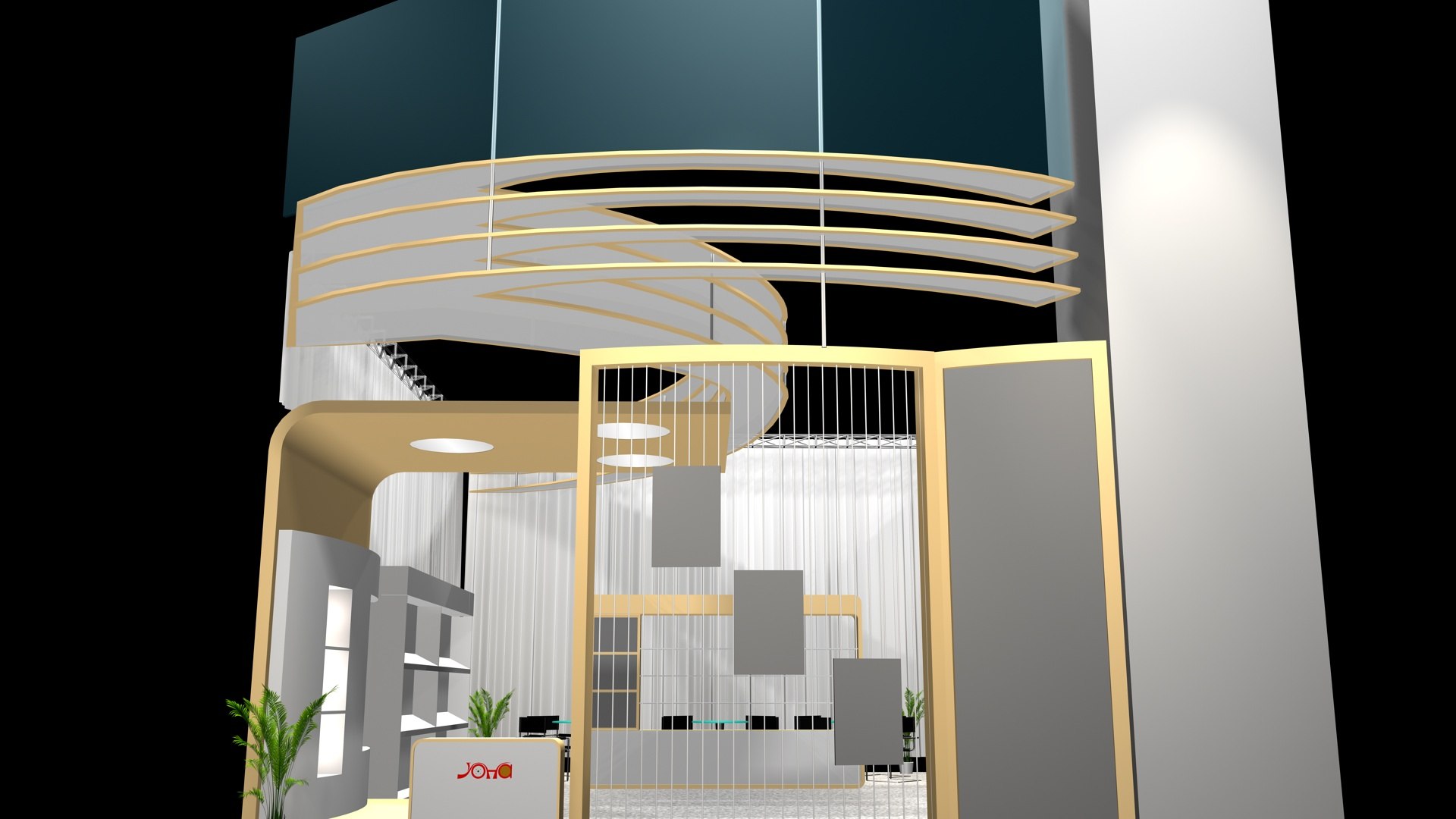 3D One Side Open Stand - TurboSquid 1991457