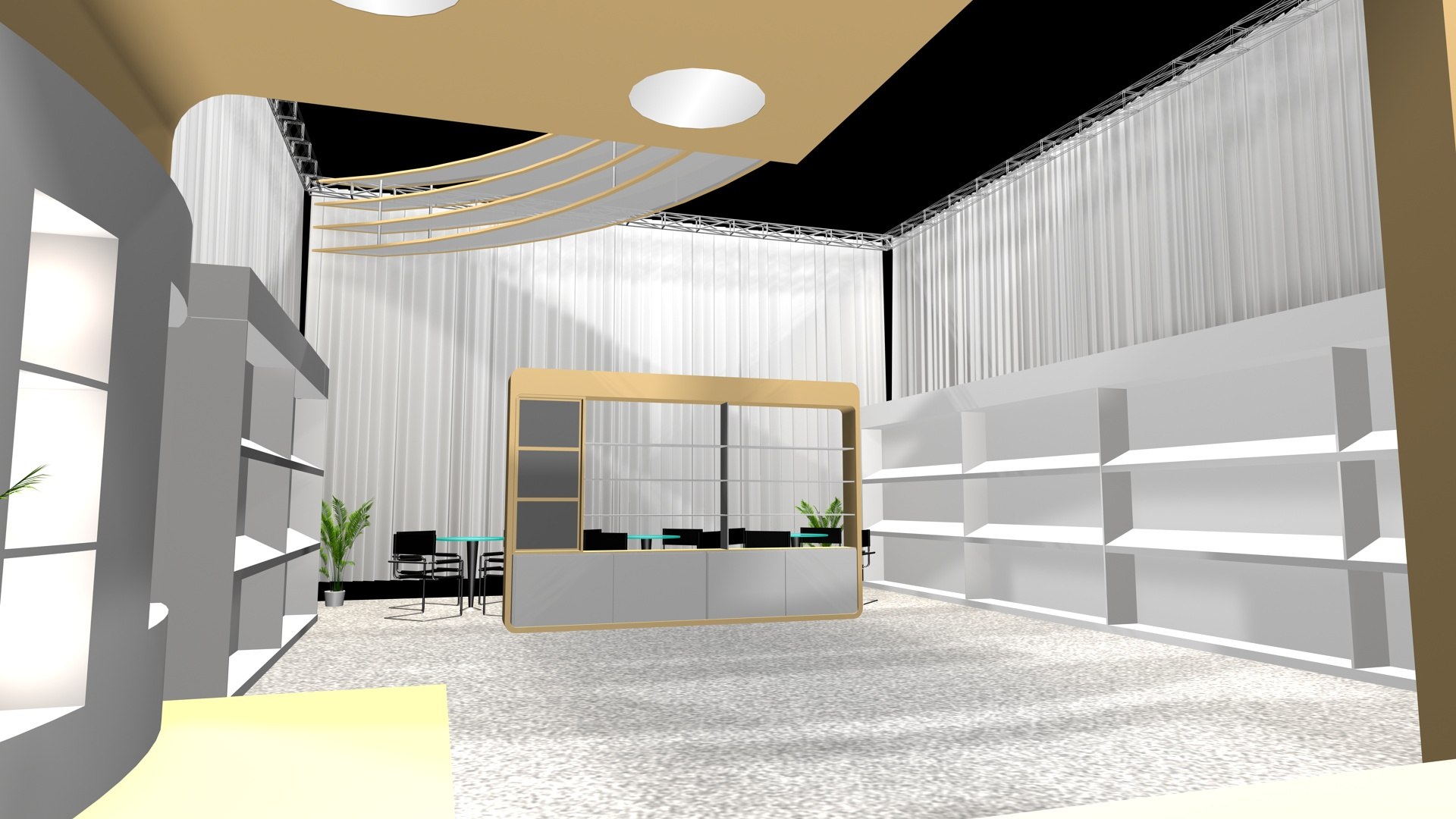 3D One Side Open Stand - TurboSquid 1991457