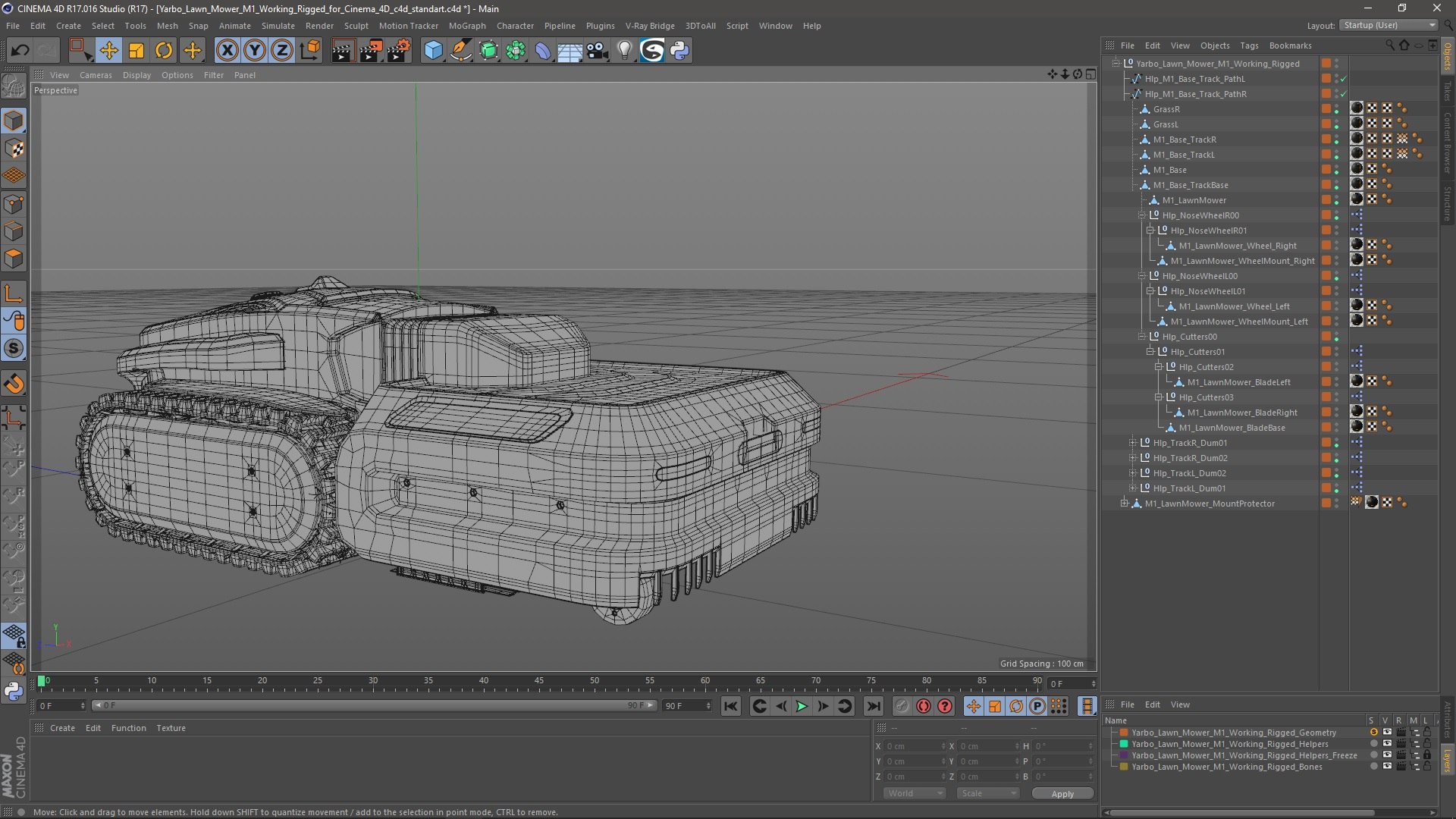 Yarbo Lawn Mower M1 Working Rigged For Cinema 4D 3D Model - TurboSquid ...