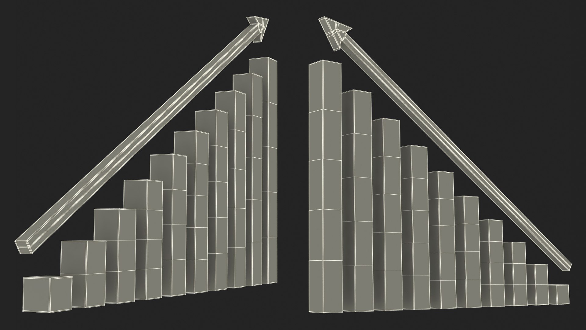Graph Straight 3D Model - TurboSquid 1704213