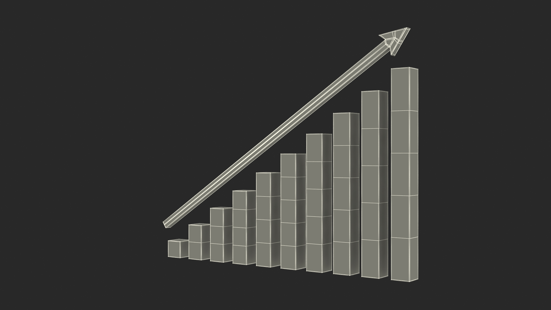 Graph Straight 3D Model - TurboSquid 1704213