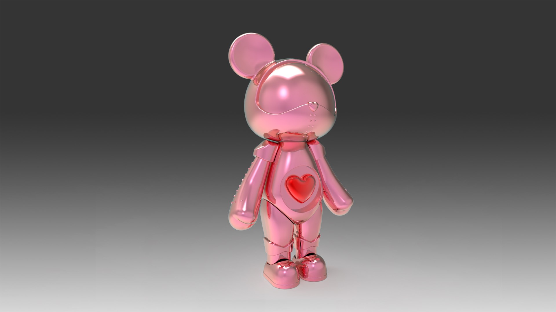 Violent Bear Stainless Steel Ornament 3D Model - TurboSquid 2214152