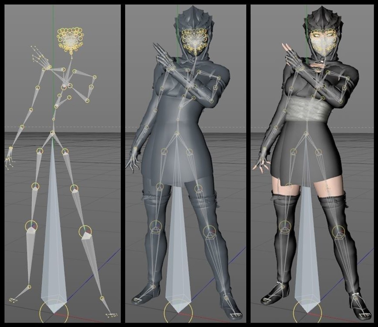 Female Ninja 3D Model - TurboSquid 2084920