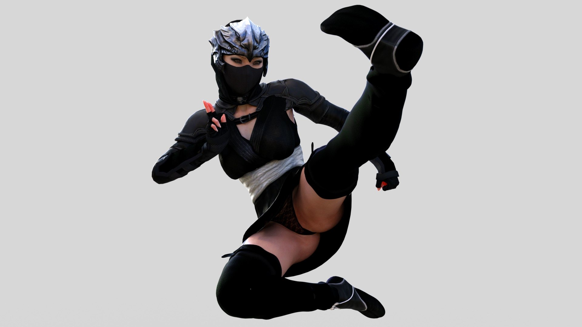 Female Ninja 3D Model - TurboSquid 2084920