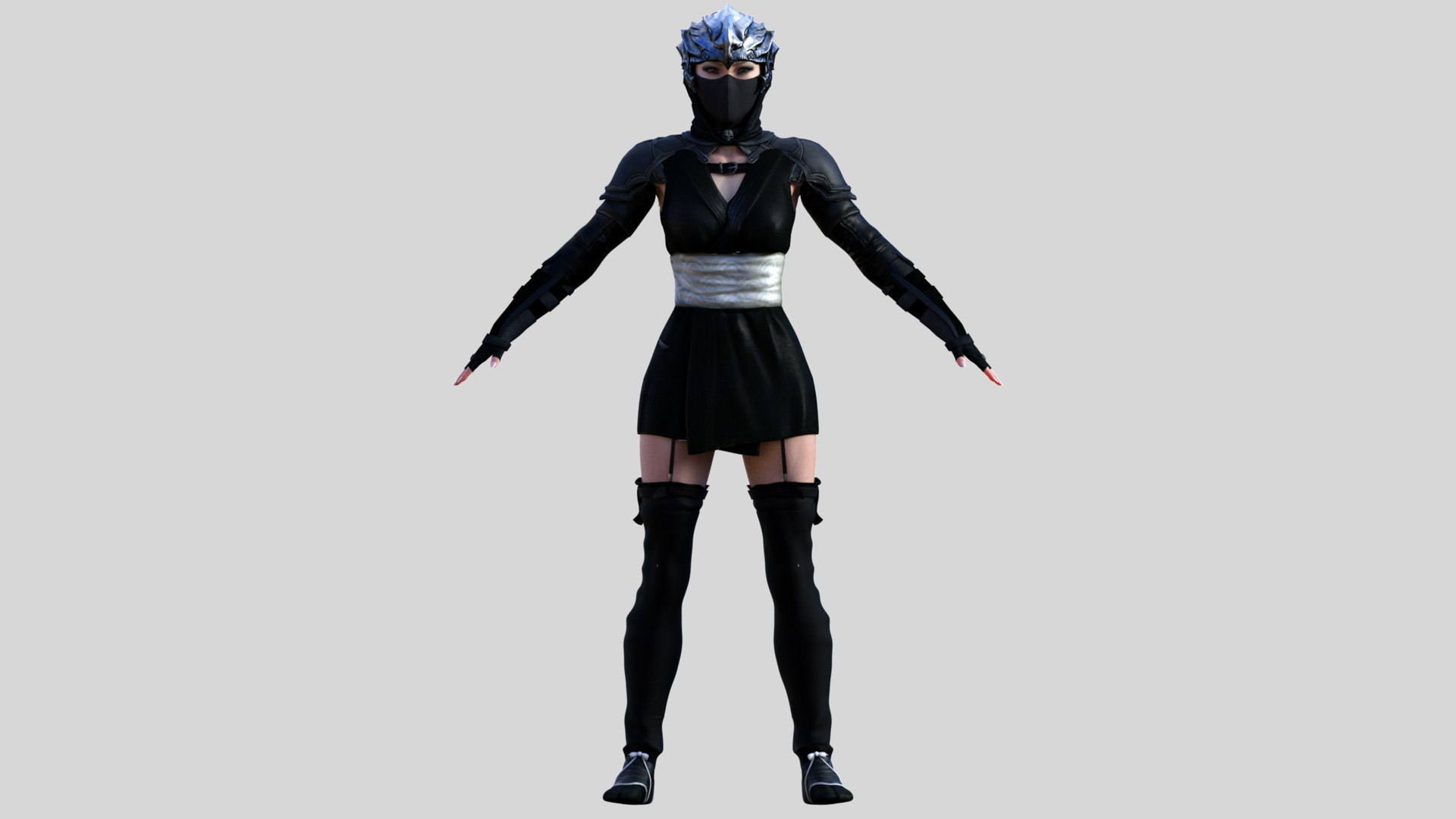 Female Ninja 3D Model - TurboSquid 2084920