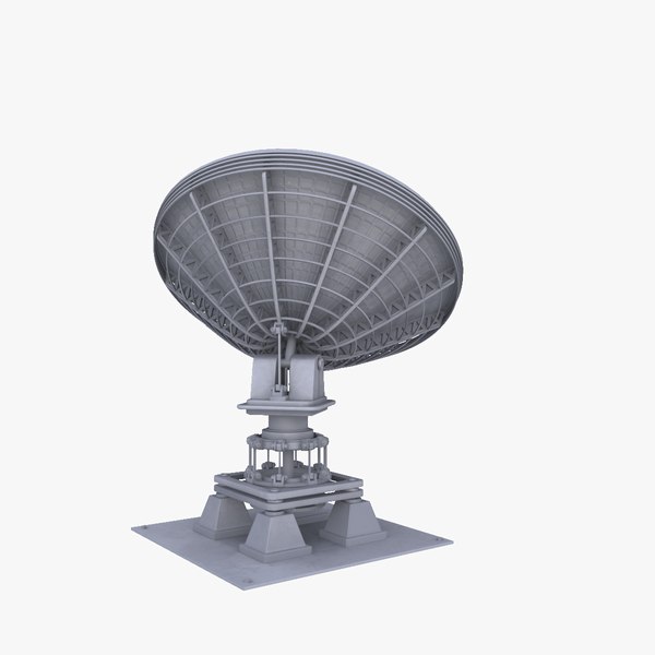 3d satellite dish model