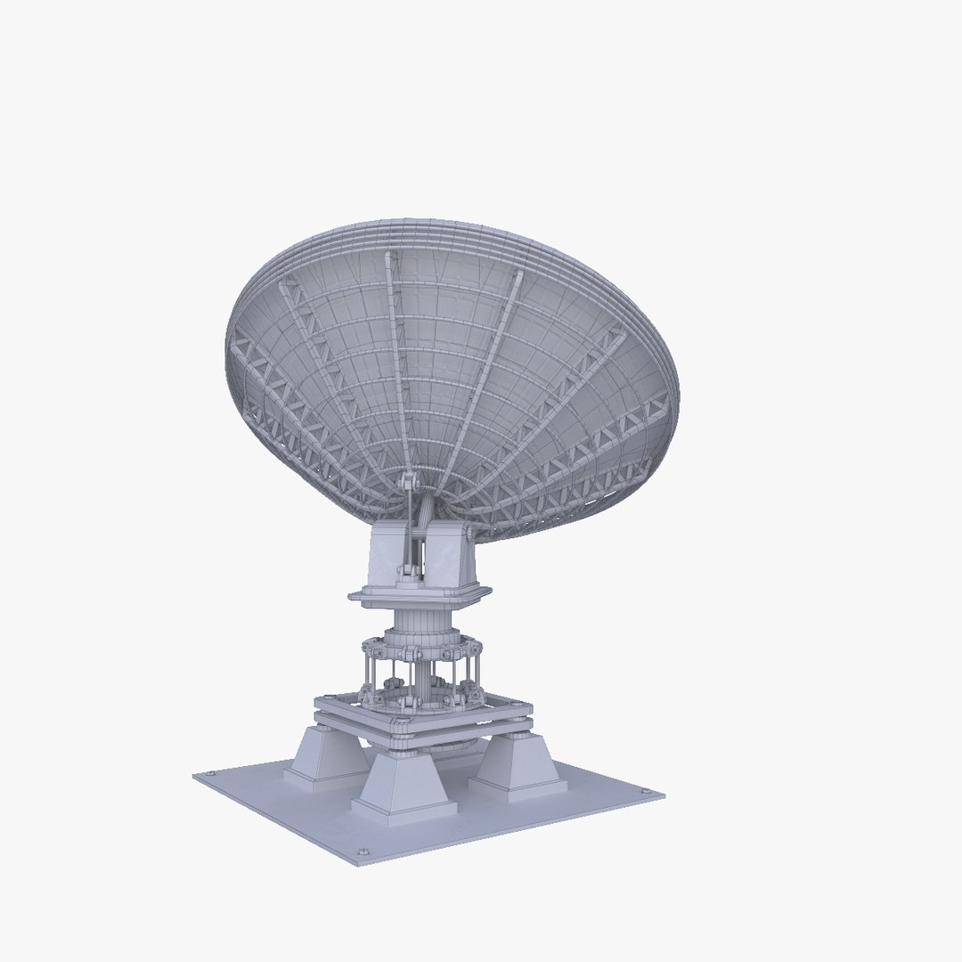 3d Satellite Dish Model