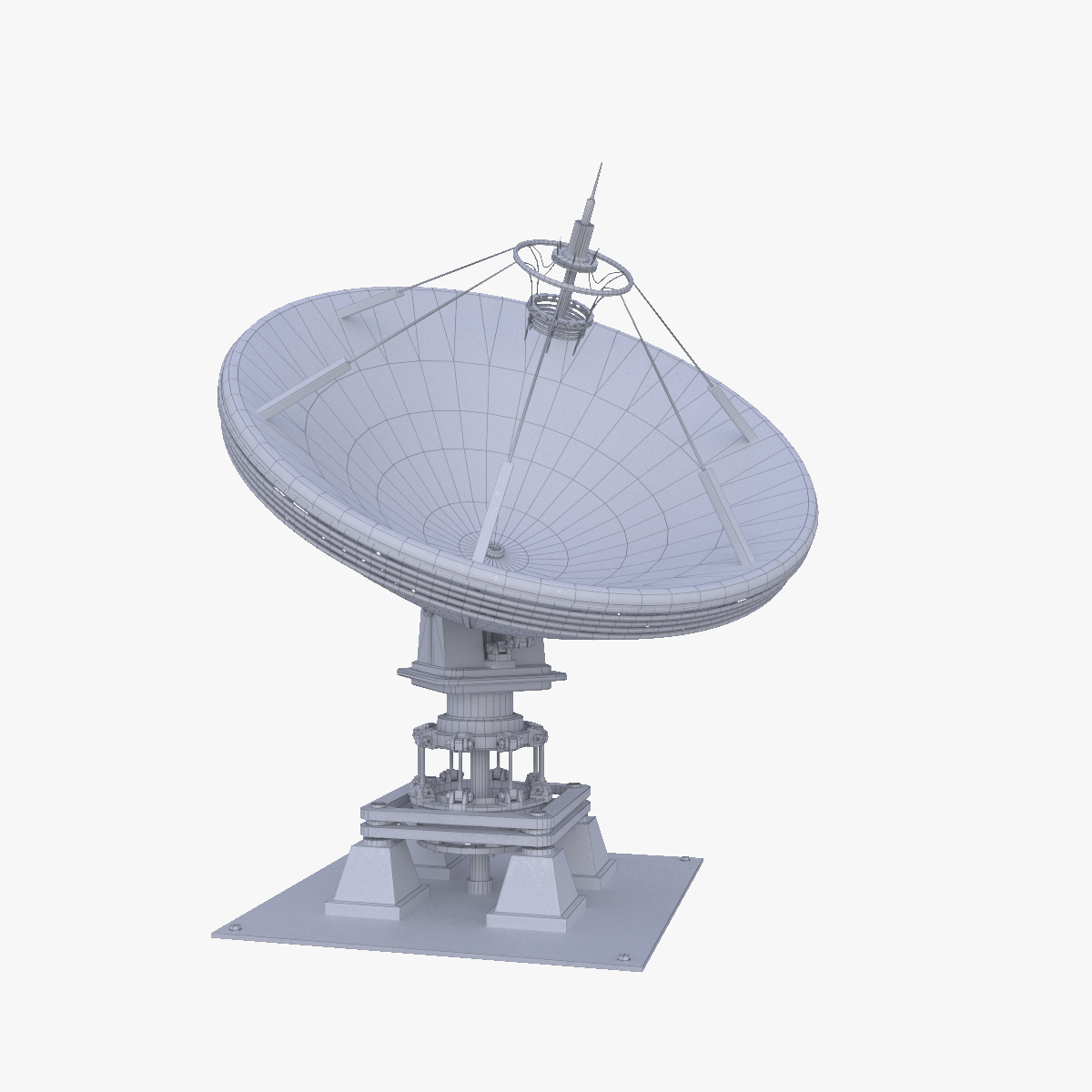 3d satellite dish model