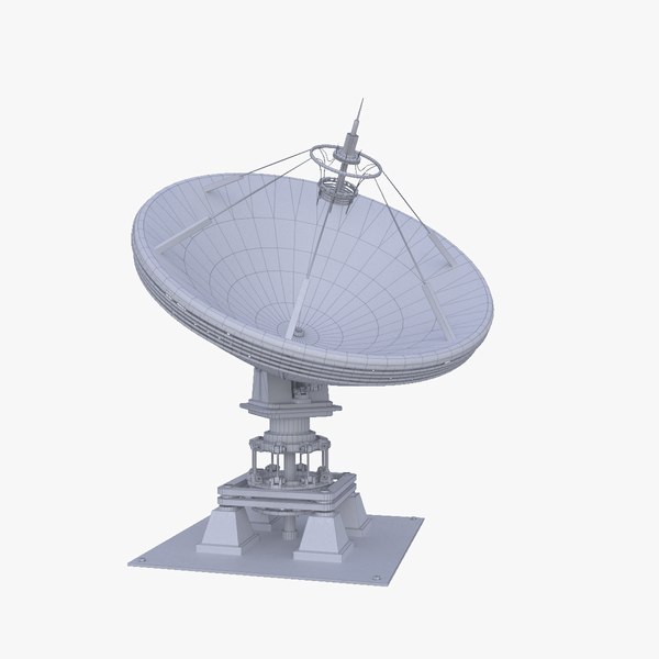 3d satellite dish model