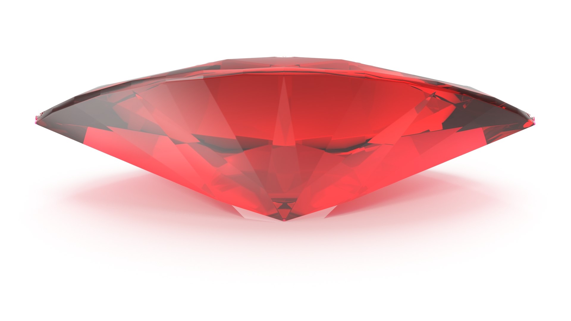 3D Marquise Cut Ruby - TurboSquid 1831988