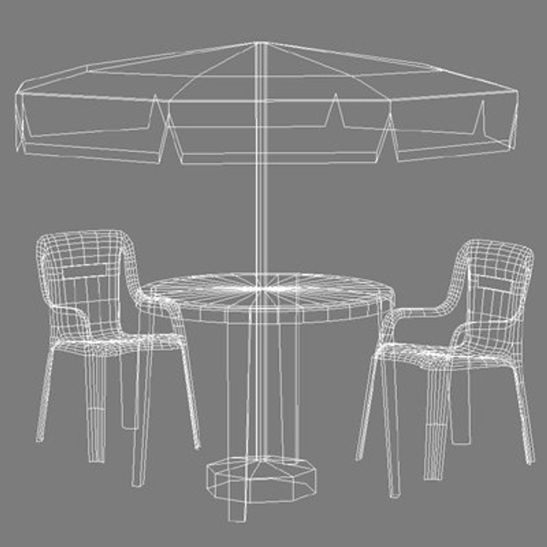 Cafe Chair 3d Model