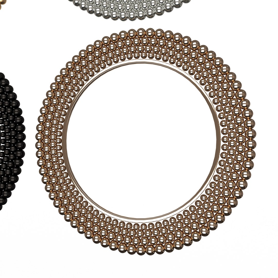 3D Model Round Mirror 03 - TurboSquid 1767471