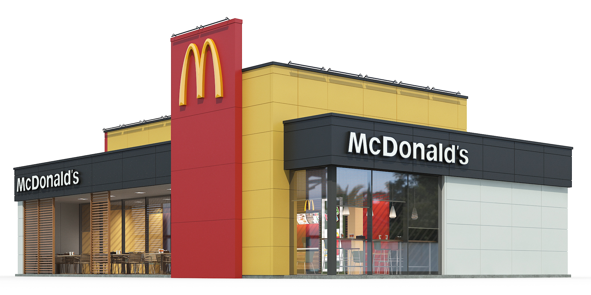 3D mcdonalds restaurant - TurboSquid 1346367