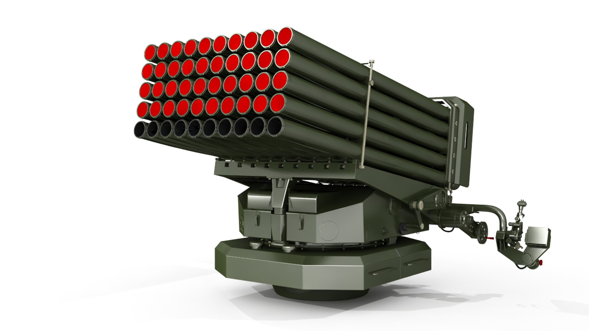 3D Multiple rocket launcher system - TurboSquid 2127484