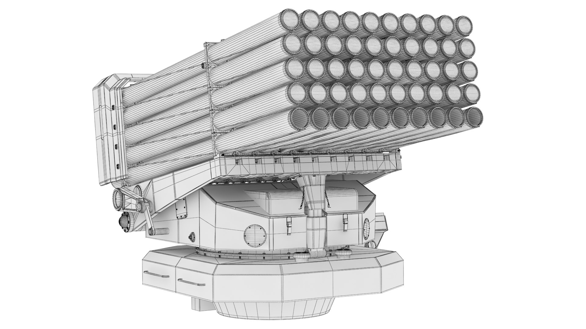 3D Multiple Rocket Launcher System - TurboSquid 2127484
