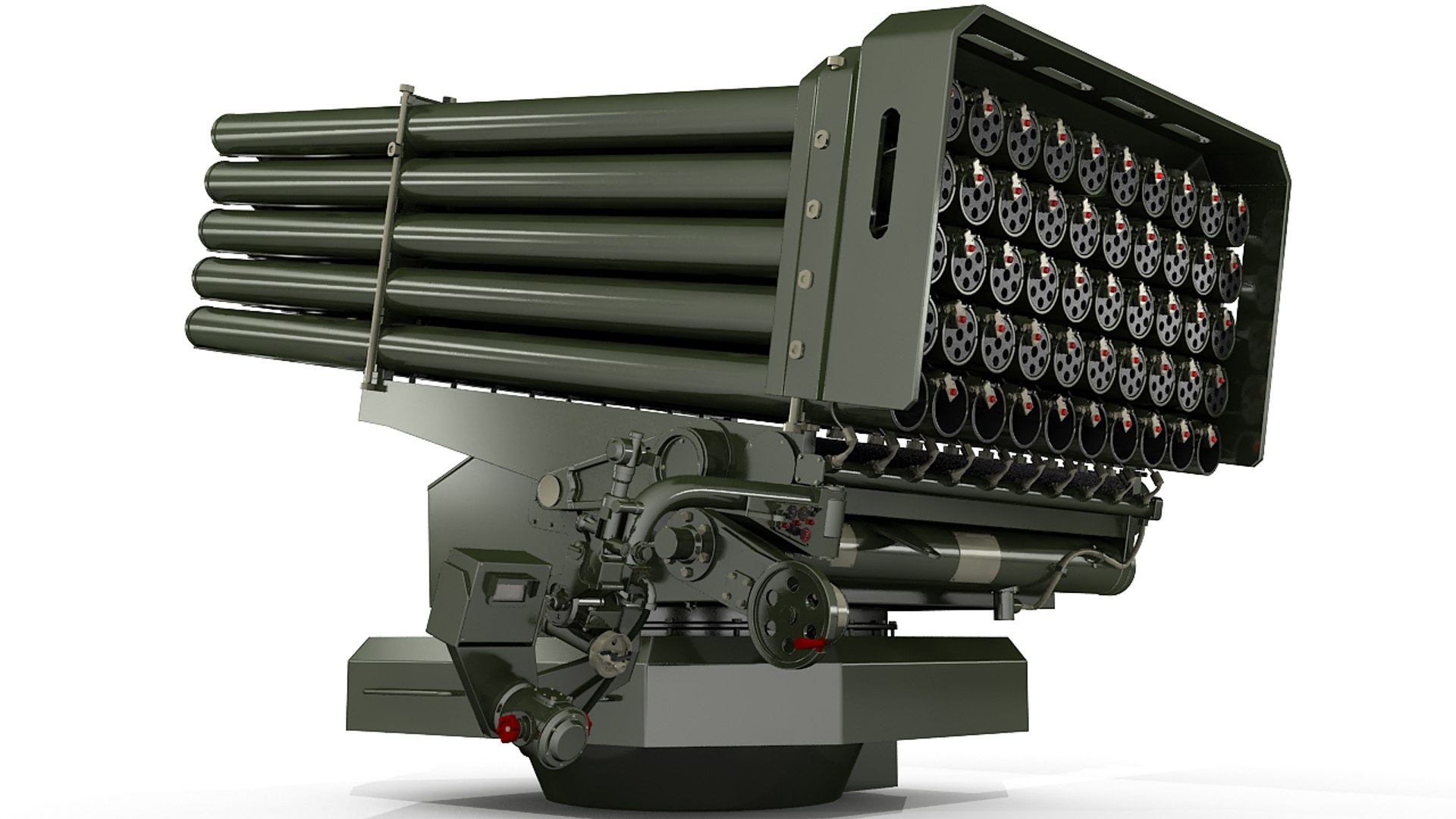 3D Multiple Rocket Launcher System - TurboSquid 2127484