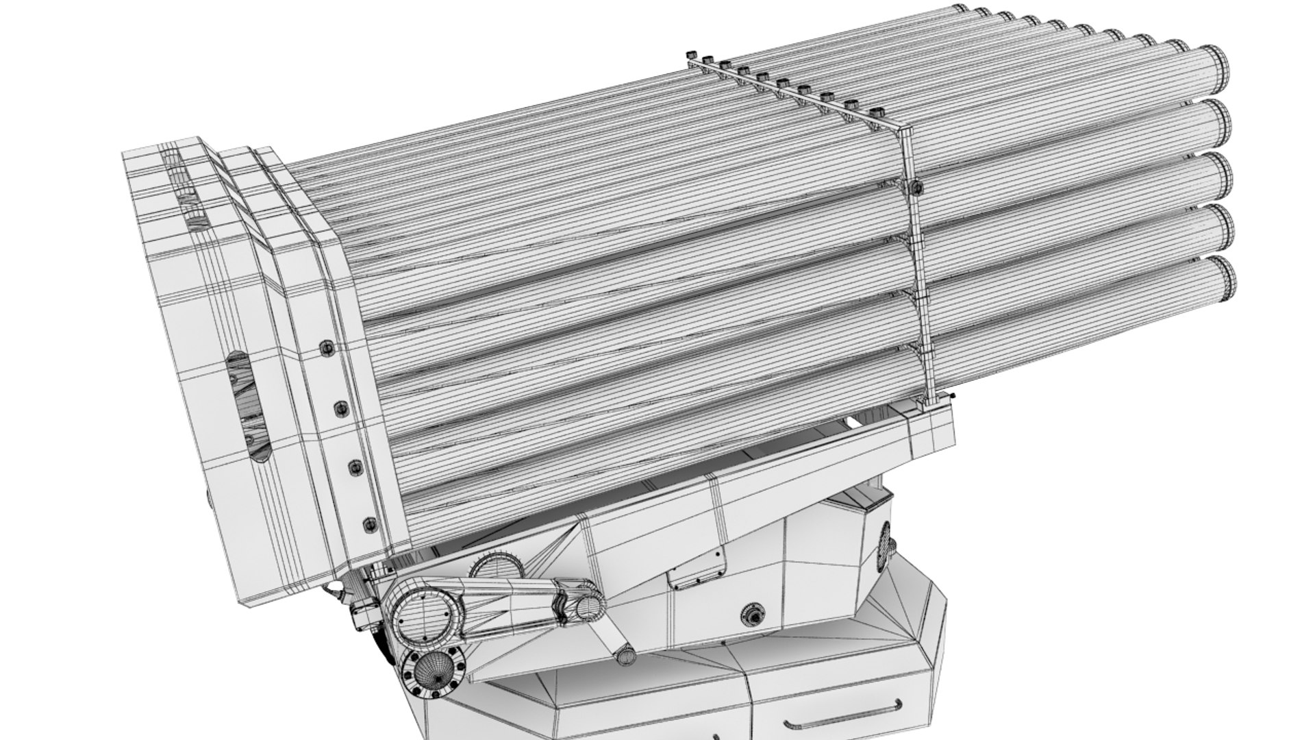3D Multiple Rocket Launcher System - TurboSquid 2127484