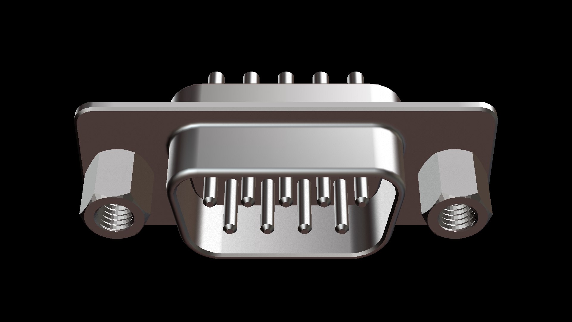 3D Model De-9 Ports - TurboSquid 1224961