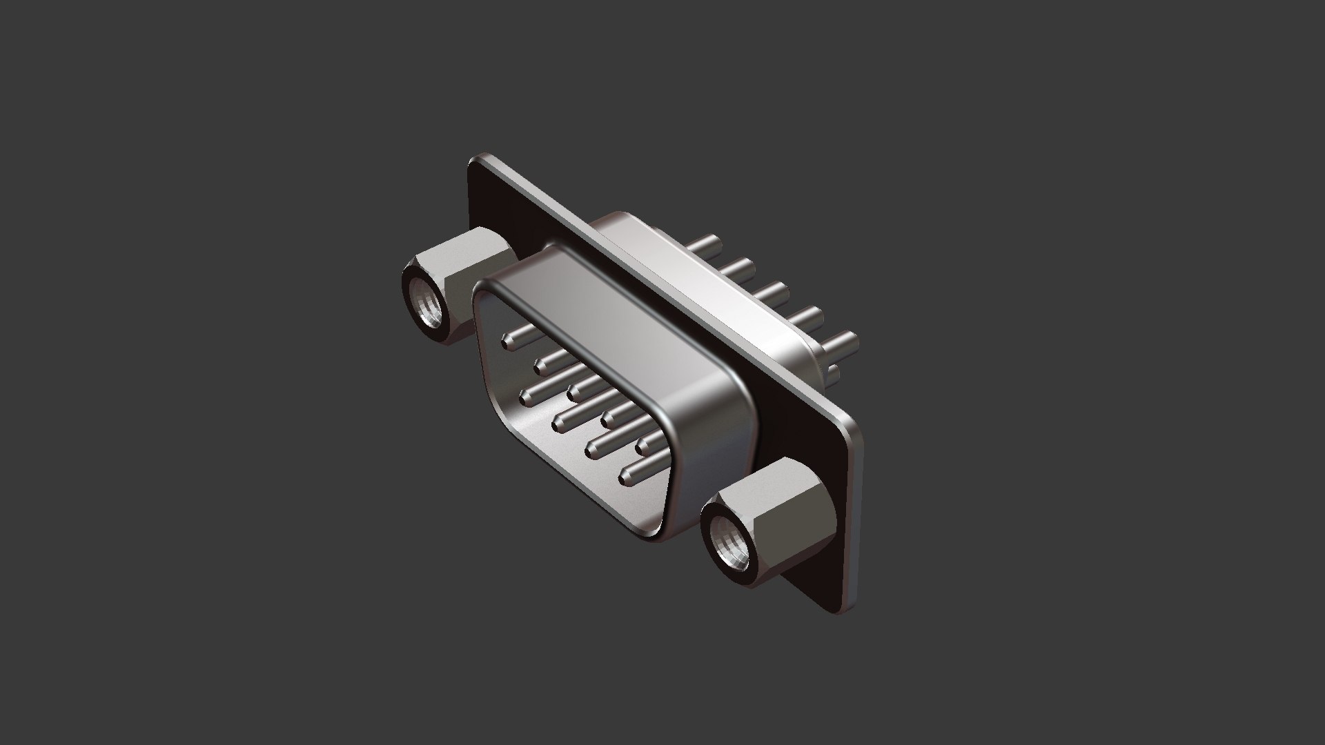 3D model de-9 ports - TurboSquid 1224961