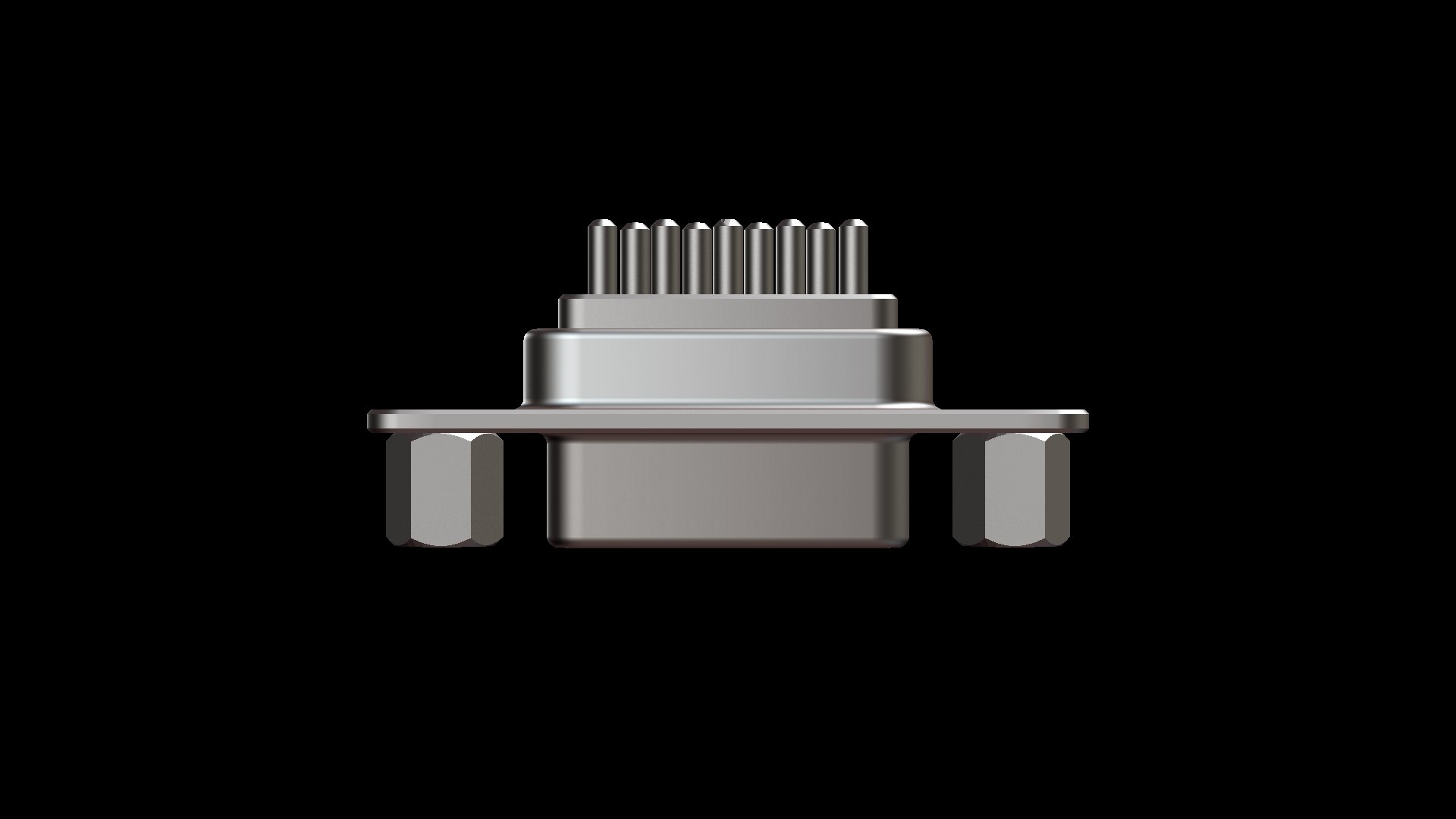 3D Model De-9 Ports - TurboSquid 1224961