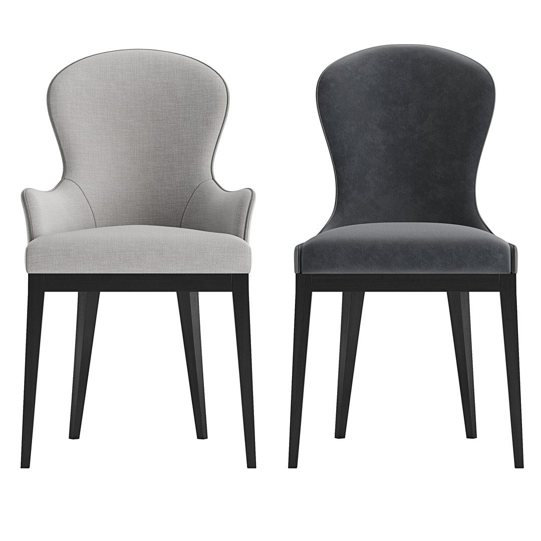 Flexform Mood Collection You Dining Chair 3D Model - TurboSquid 1727408