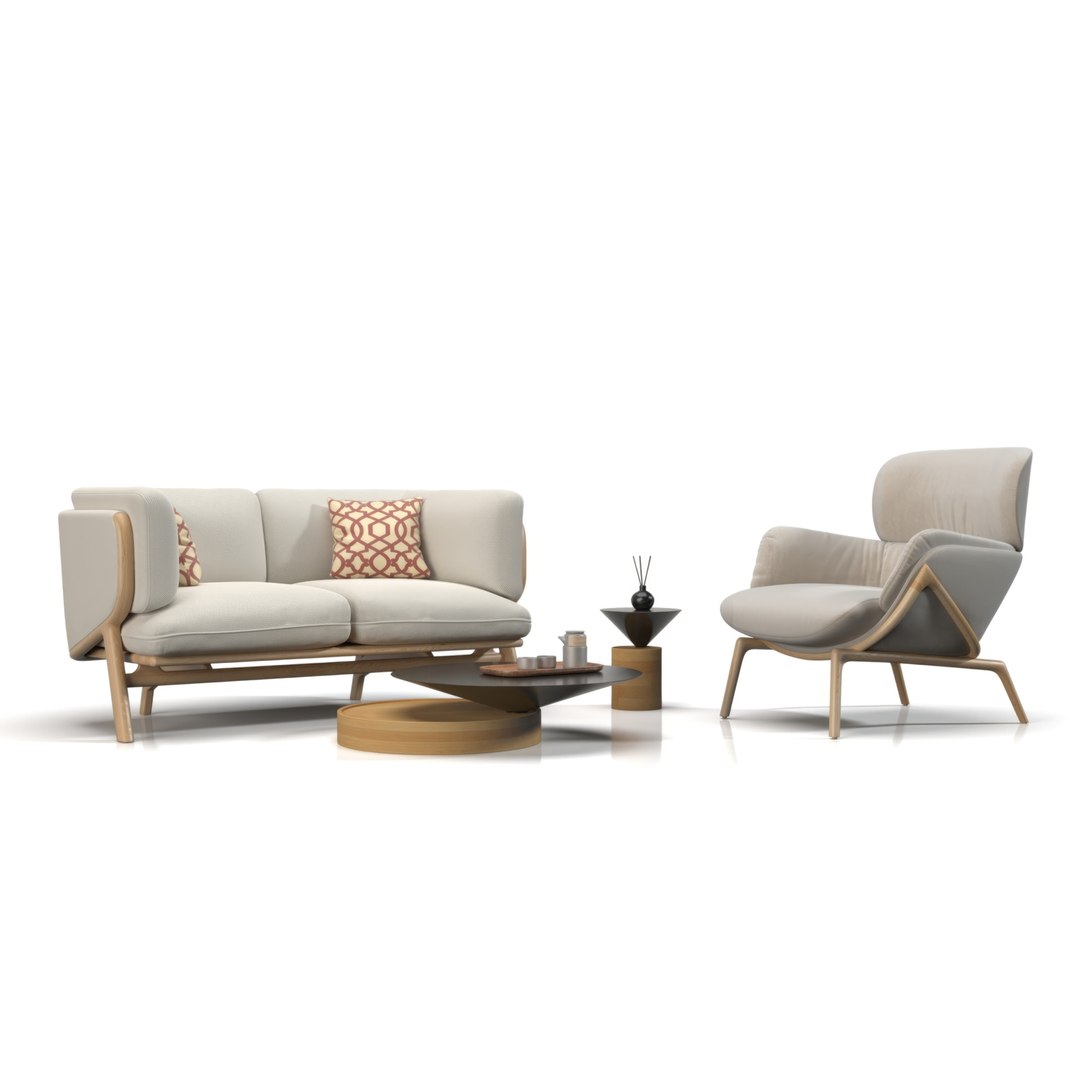 3D STANLEY Sofa Set - TurboSquid 2205426