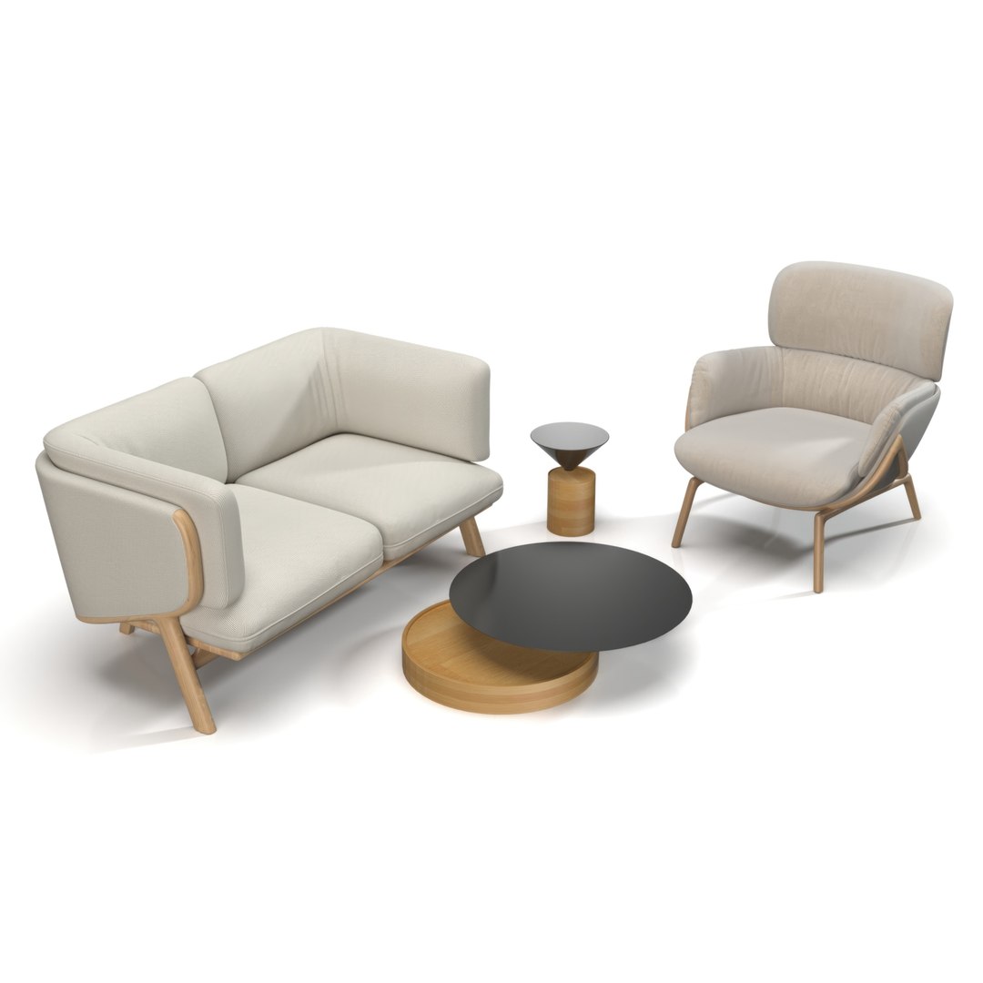 3D STANLEY Sofa Set - TurboSquid 2205426