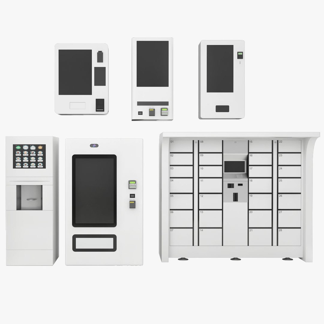 Vending Machines 6 In 1 3D Model - TurboSquid 2040568