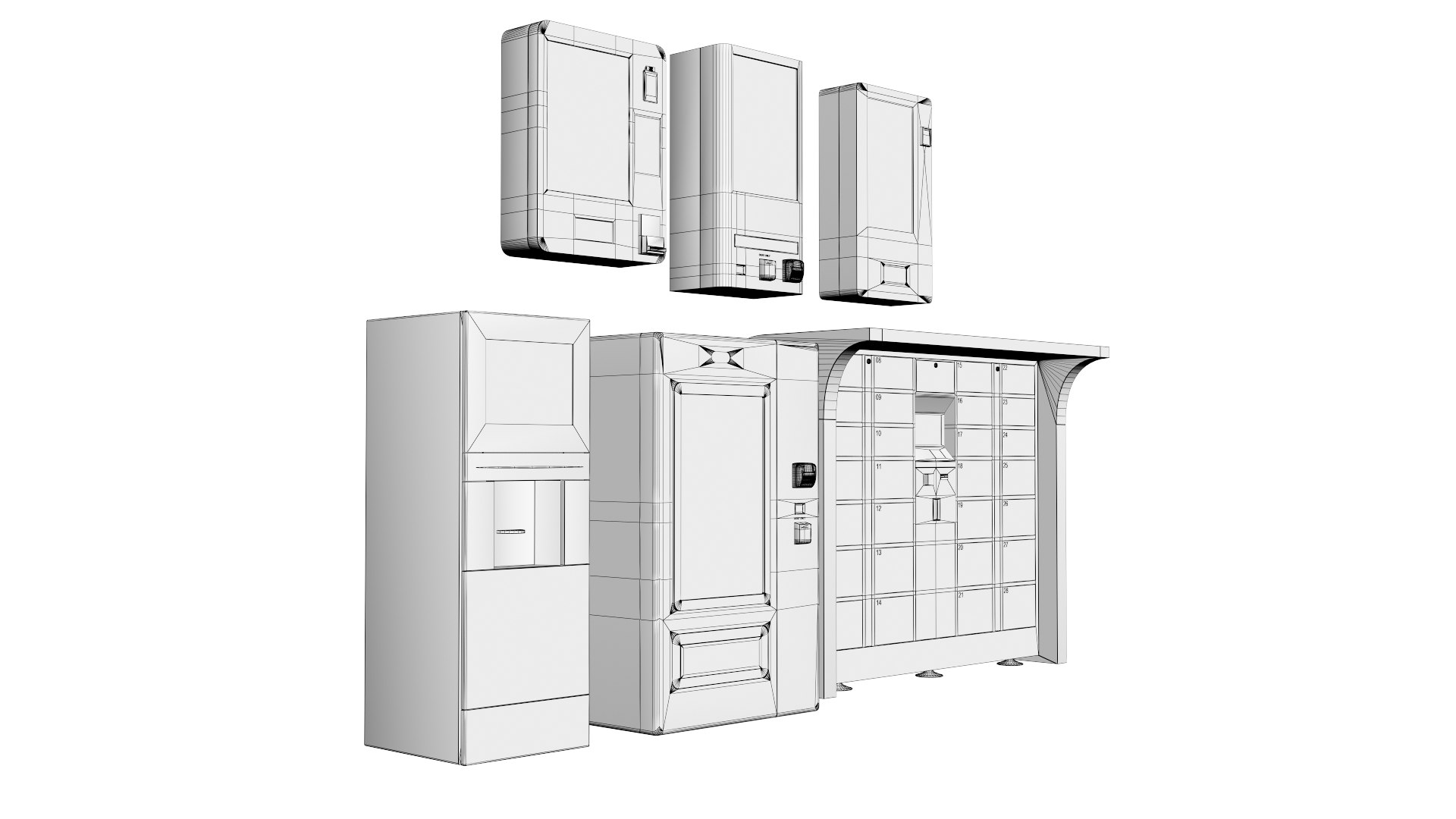 Vending machines 6 in 1 3D model - TurboSquid 2040568