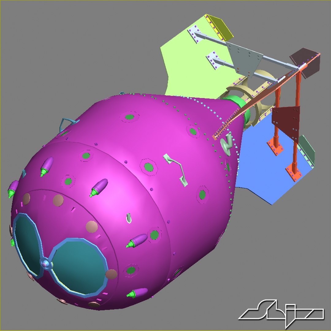 Rds-1 Nuclear Bombs 3d 3ds