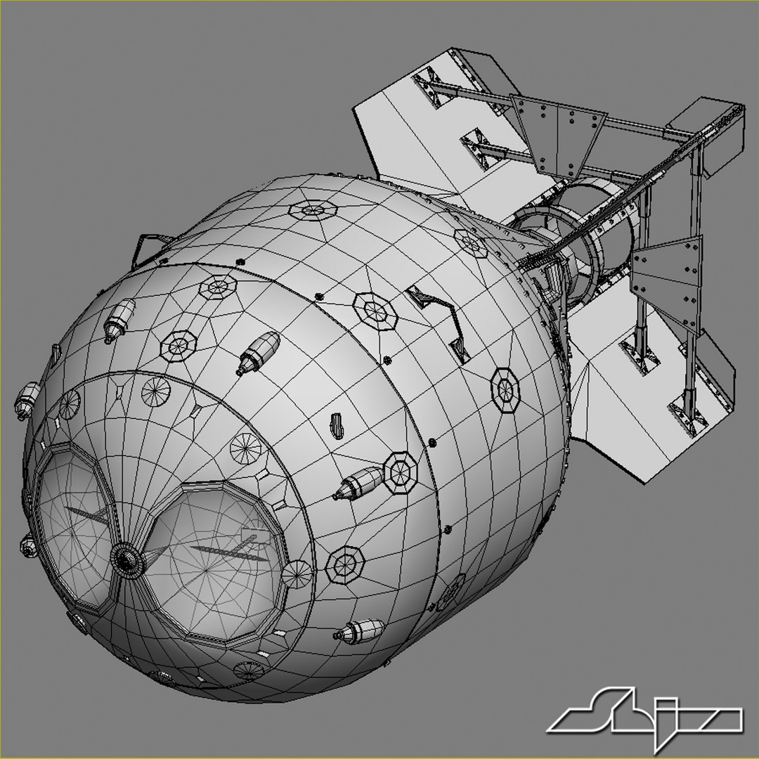 Rds-1 Nuclear Bombs 3d 3ds