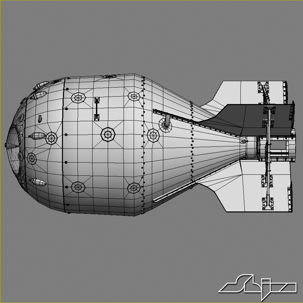 rds-1 nuclear bombs 3d 3ds