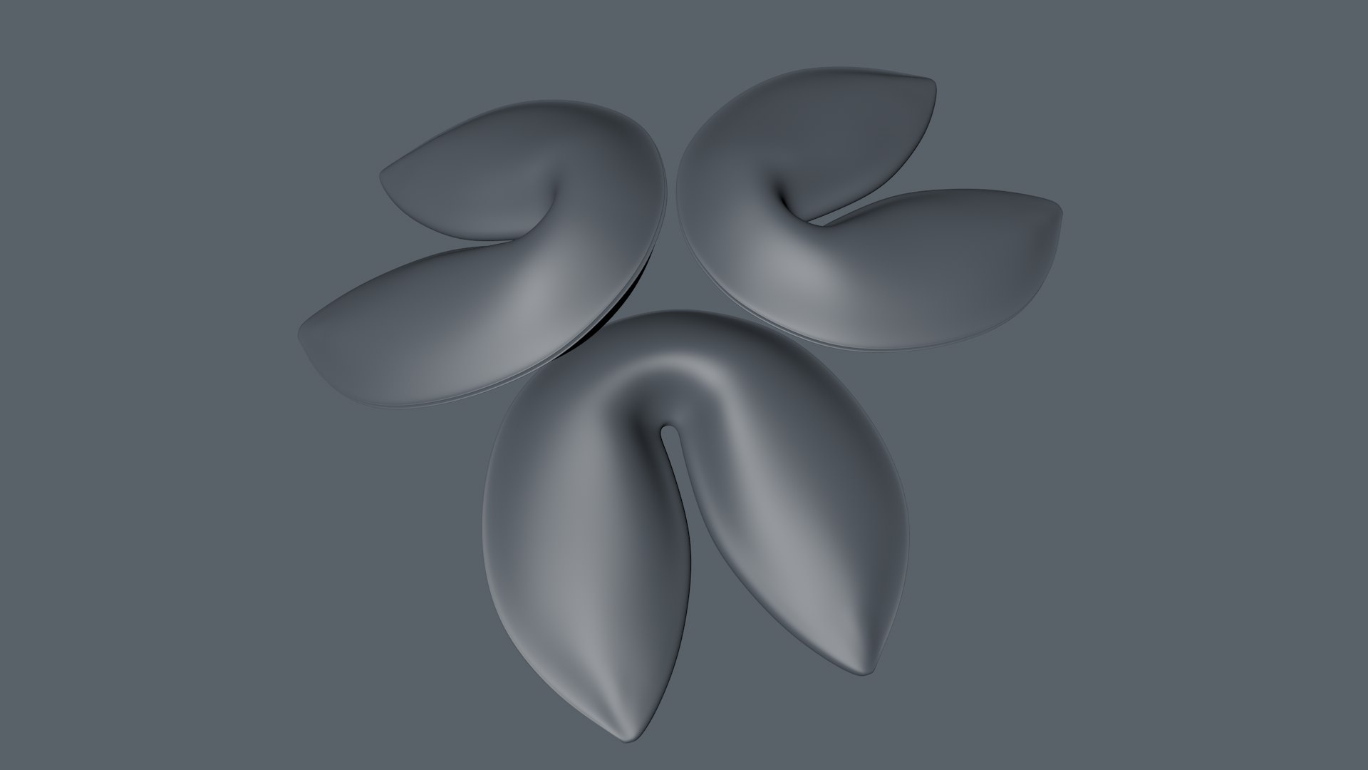 3D Fortune Cookie Model - TurboSquid 1367731