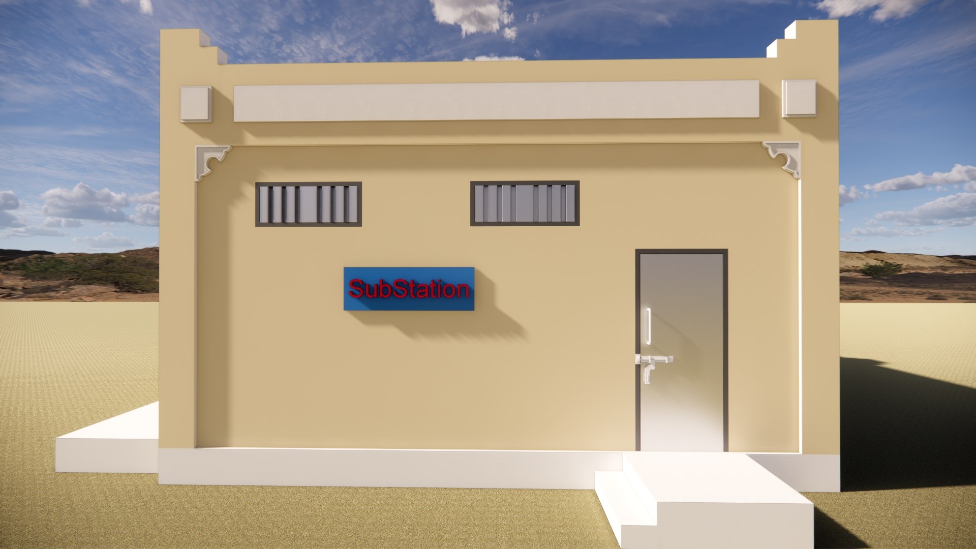 3D Electrical Substation Building In Revit - TurboSquid 2188961