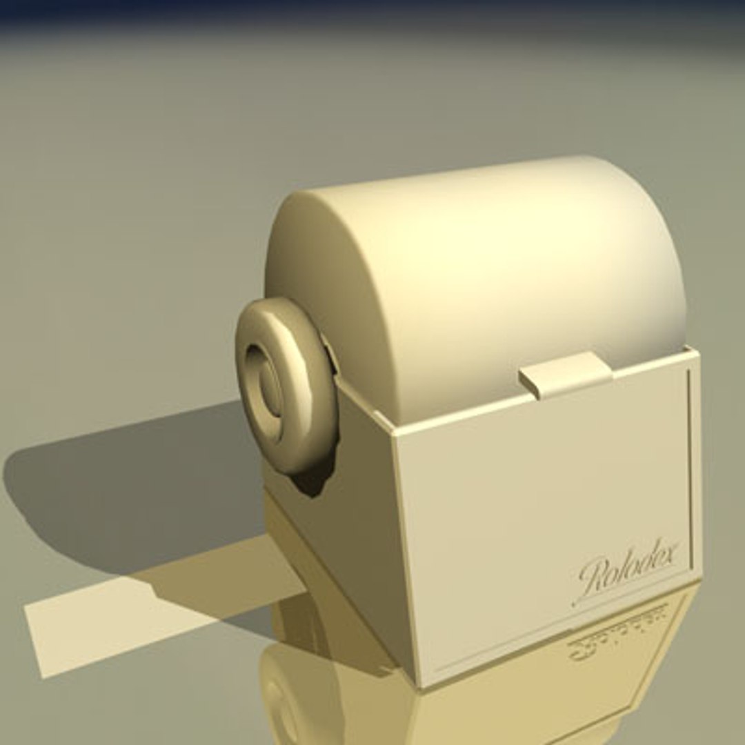 3d rolodex card file 01 model