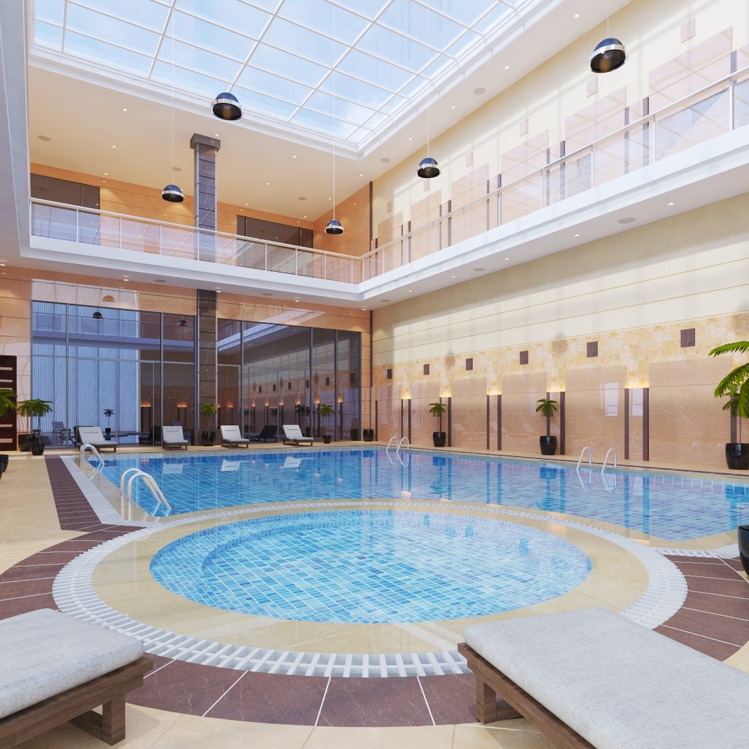 3D Real Indoor Pool Model - TurboSquid 1286185
